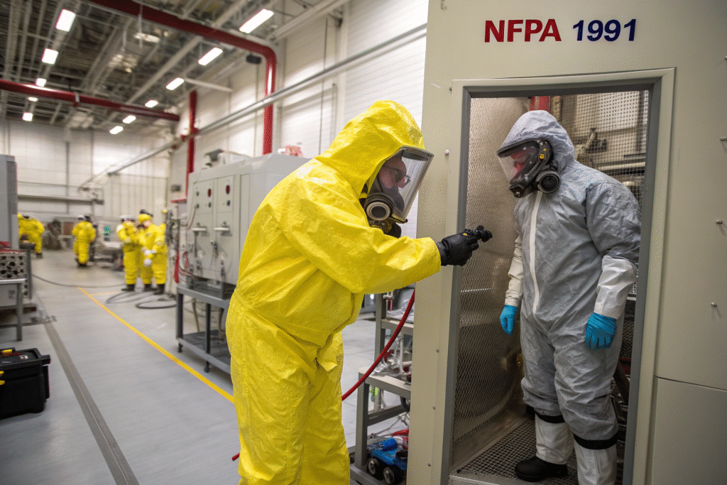 Why Is NFPA 1991 Critical for Hazmat Suit Gas Tightness? – Fumao Fabric