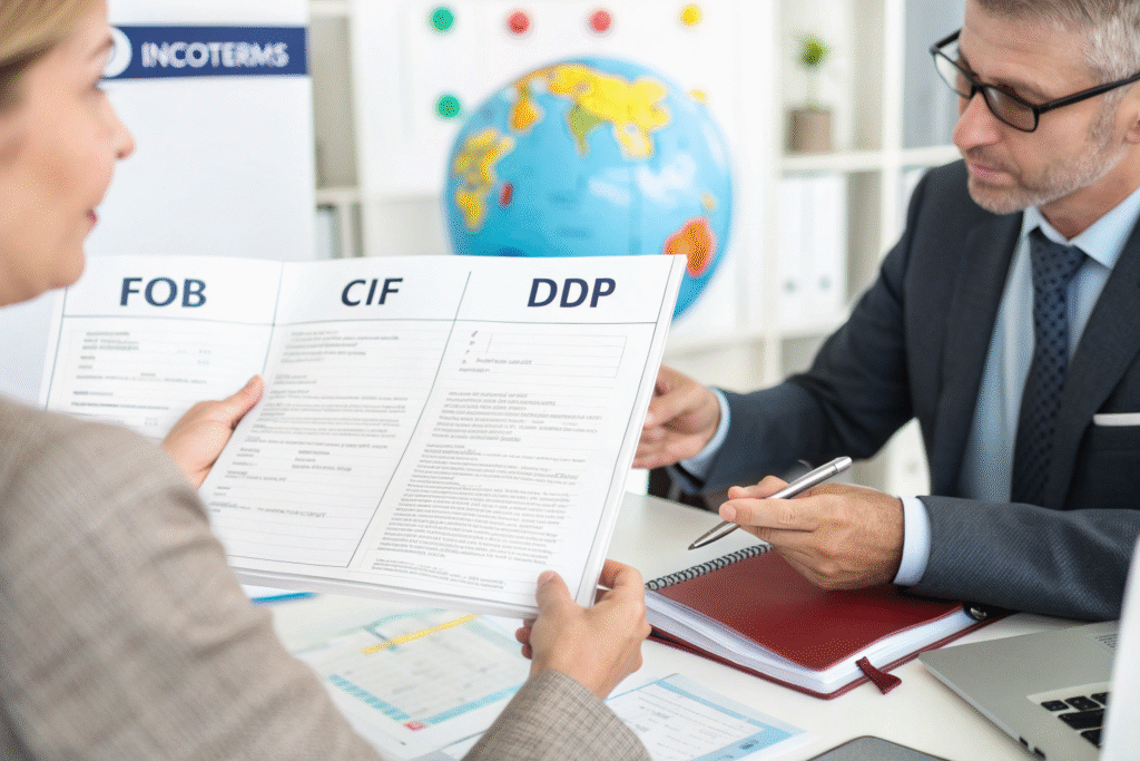 How do I choose Incoterms (FOB, CIF, DDP) when importing fabric ...
