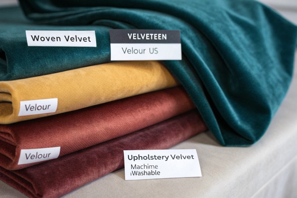 Which velvet (woven velvet, velour, velveteen) is best for apparel vs ...